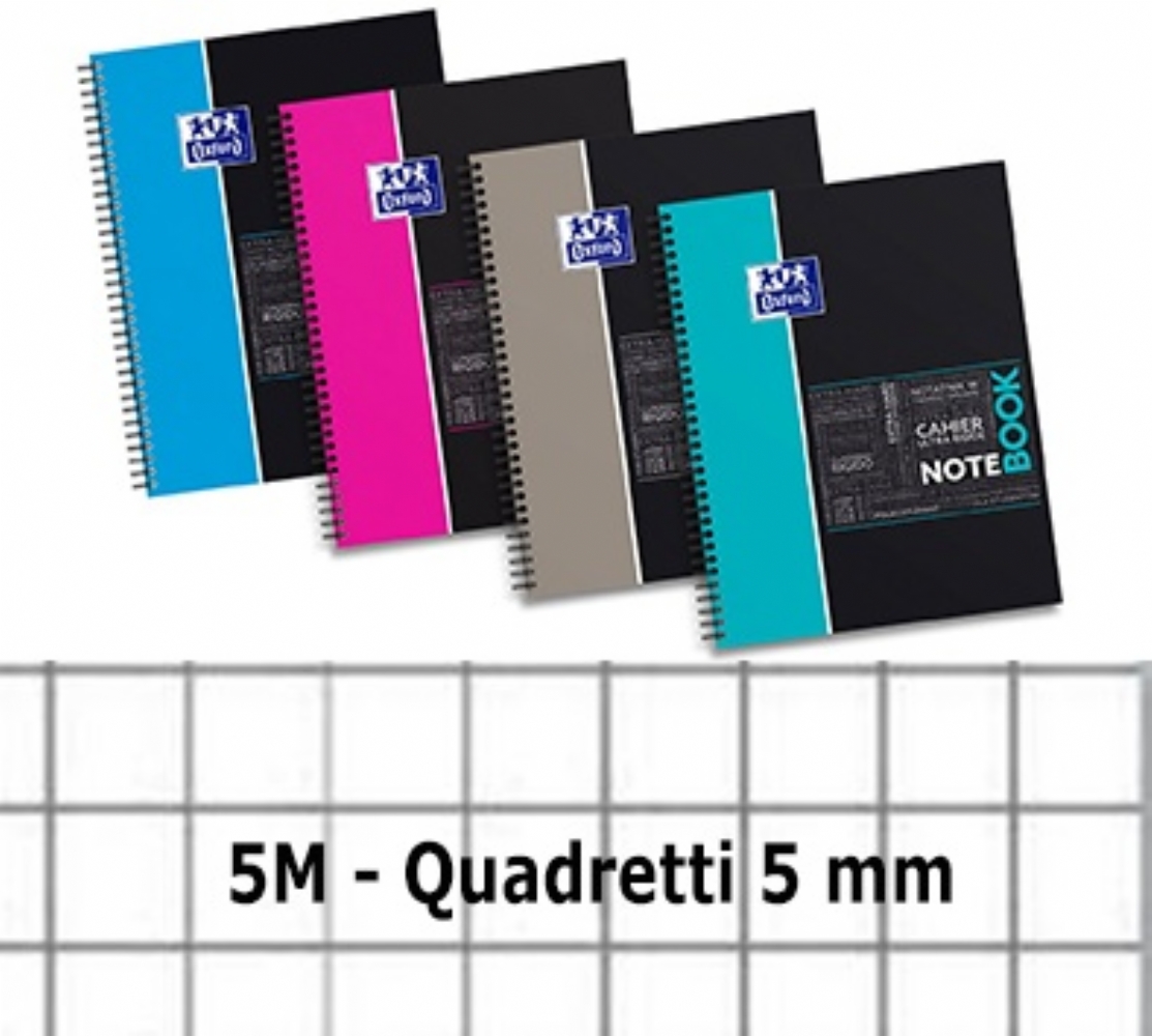 Oxford Block Notes Blocco Spiralato NoteBook 160 Fogli A4 Scuola a ...