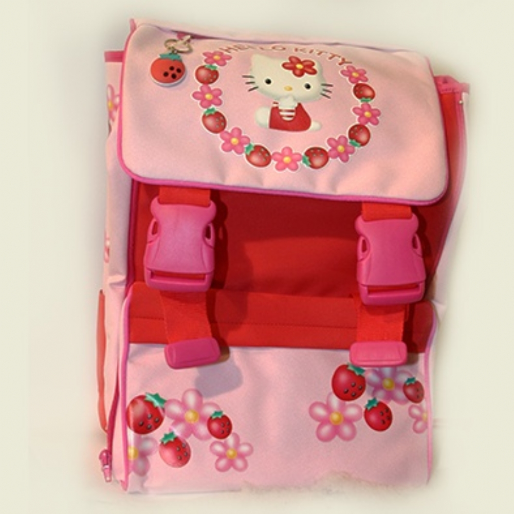Hello Kitty Zaino Sdoppiabile Gattina Fiori Rosa Rosso